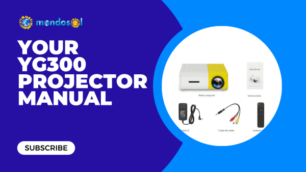 YG300 Projector Manual to connect your phone - Mondosol