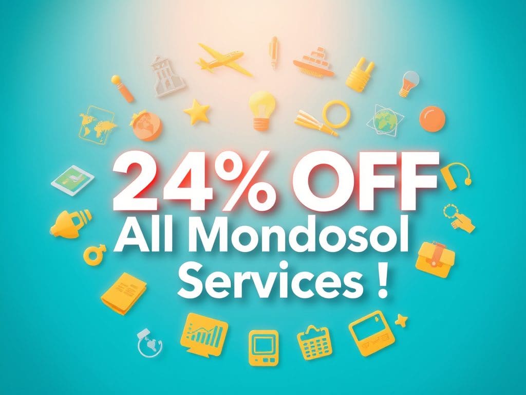 🎉 Special Offer: 24% OFF All Mondosol Services! - Mondosol