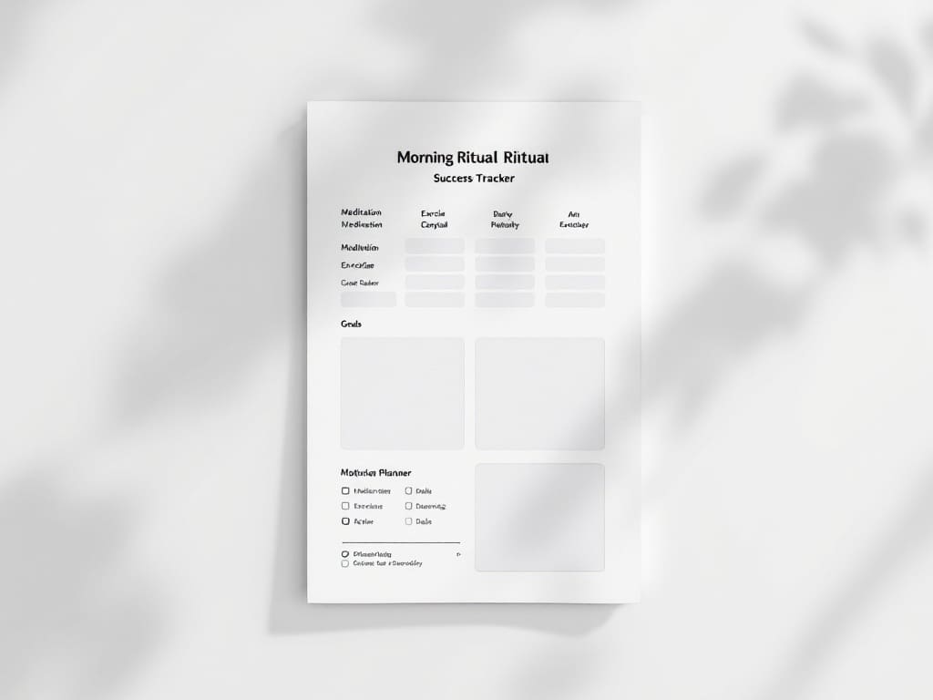 Morning Ritual Tracker Template | Transform Your Daily Success - Mondosol